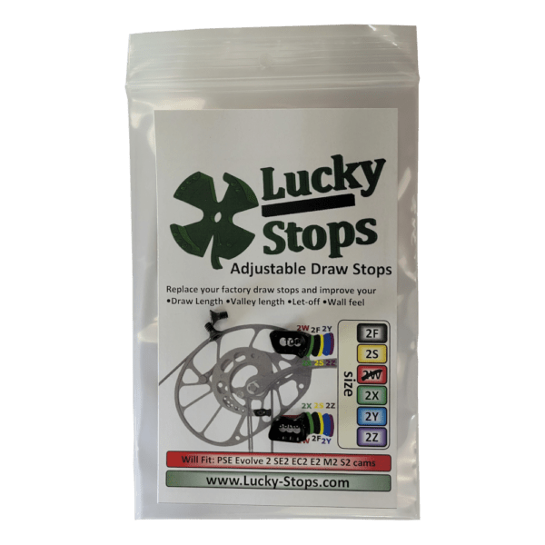 PSE Evolve 2 draw stops size 2W – Lucky Stops