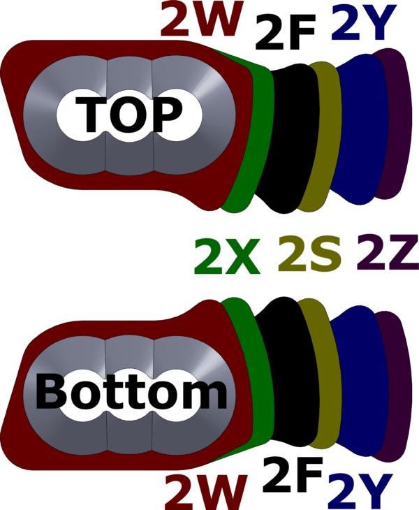 PSE Evolve 2 draw stops size 2W – Lucky Stops